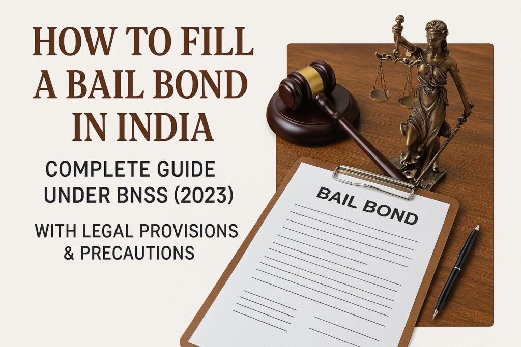 How to Fill a Bail Bond in India: Complete Guide Under BNSS (2023) with ...